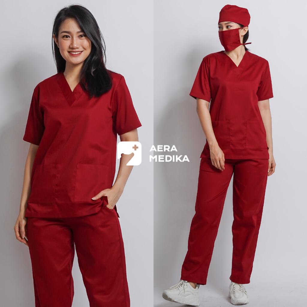 Jual Set Baju Jaga / Baju OK / Perawat / Baju Dokter / Scrub Medis / Seragam OKA Lengan Pendek ...