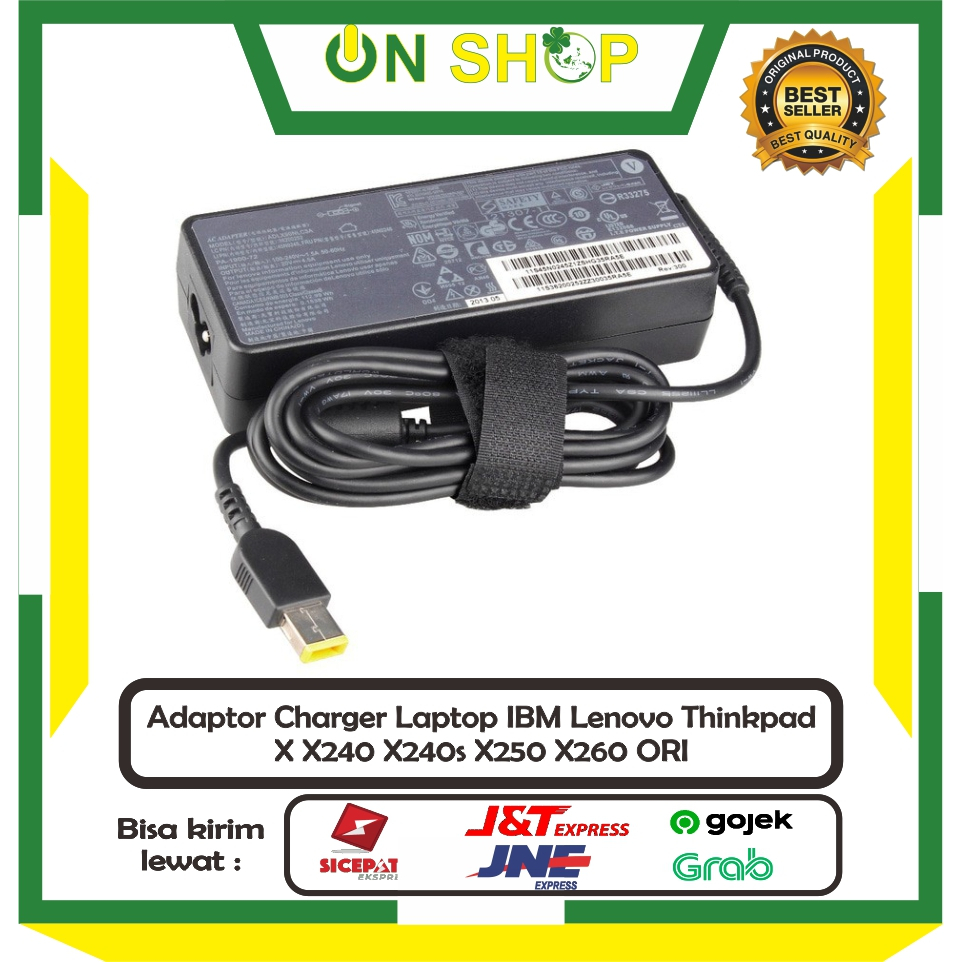 Jual Adaptor Charger Laptop IBM Lenovo Thinkpad X X240 X240s X250 X260 ...