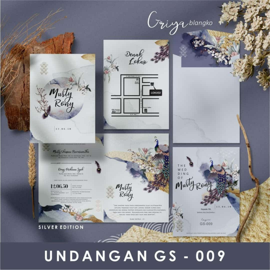 Jual GS-009 | Blangko Undangan | Undangan Print | Undangan Kosong ...