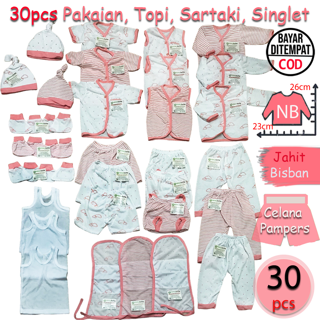 Jual 30 pcs Paket Perlengkapan Bayi Lahir Setelan Baju Bayi Celana Bayi ... Jual 30 pcs Paket Perlengkapan Bayi Lahir Setelan Baju Bayi Celana Bayi ...