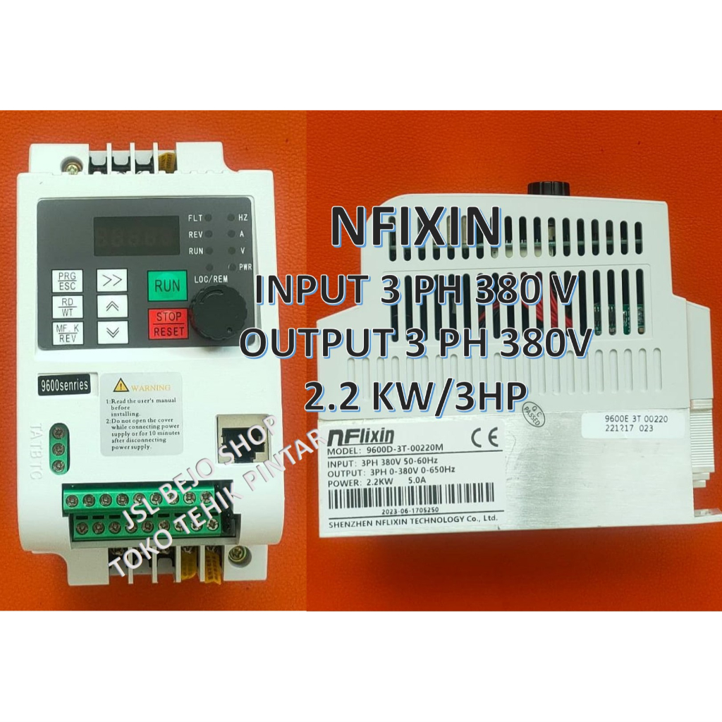 Jual NFLIXIN Variable Frequency Drive Vector Inverter 3 Phase VFD 2.2KW ...