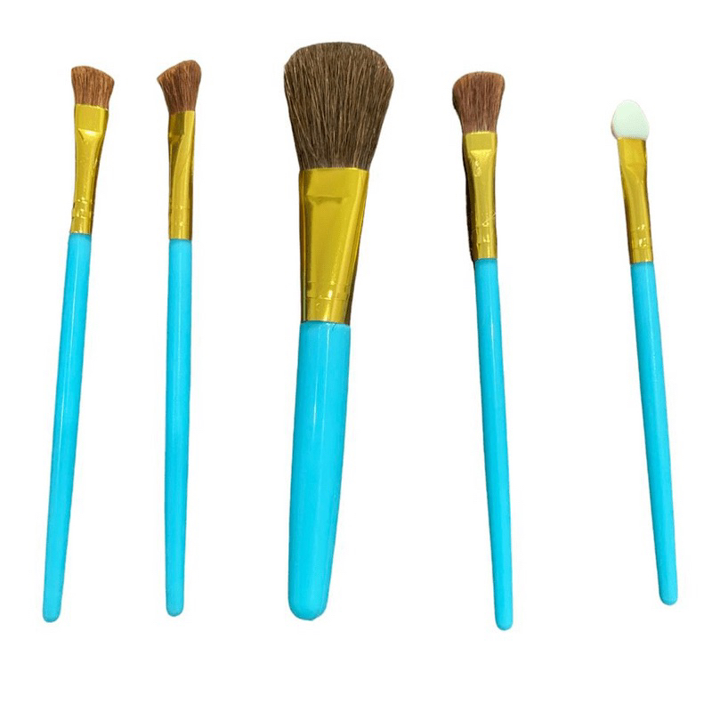 Jual COD Kuas Make Up Set 5 IN 1 Mini Travel / Paket Kuas Make Up Brush ...