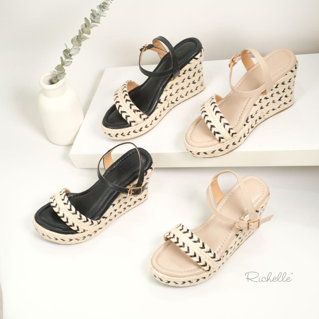 Jual Richelle ROCHEL Sendal Wedges Wanita 7 & 9cm | Shopee Indonesia