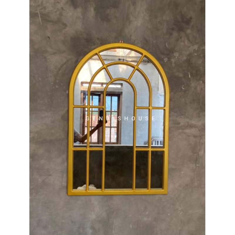 Jual cermin kolonial model lengkung/ cermin shabby / cermin hiasan ...