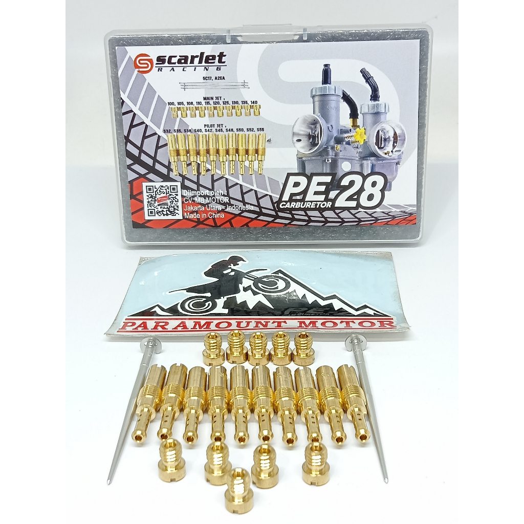 Jual Powerjet PJ mainjet MJ set karburator karbu pe 24 26 28 by scarlet | Shopee Indonesia
