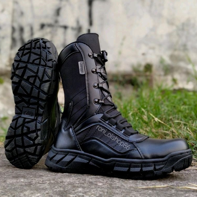 Jual Sepatu PDL Ninja TNI POLRI Tactical Boots Safety Ujung Besi Brand ...