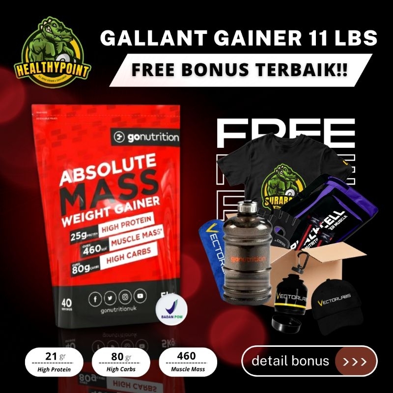 Jual Go Nutrition Gallant Absolute Mass 11 Lbs Weight Gainer ...