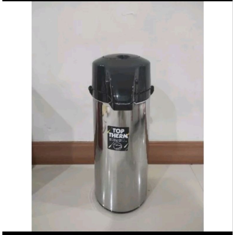 Jual NEW! Termos Air Panas Pencet Stainless 2,5 liter | Shopee Indonesia