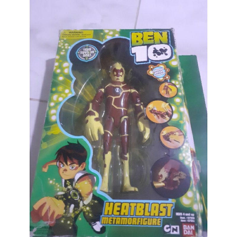 Jual ben 10 HEATBLAST metamorfigure (figure ben 10) ori bandai | Shopee ...