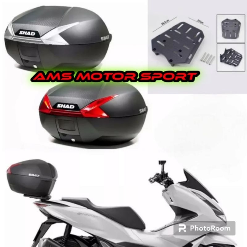 Jual BOX SHAD SH47 PLUS BREKET BOX MOTOR PCX 150 - PCX 160 NEW 2021 ...