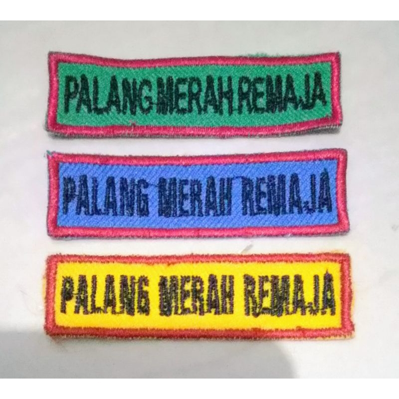 Jual EMBLEM BADGE PMR PALANG MERAH REMAJA HIJAU BIRU KUNING MULA MADYA ...