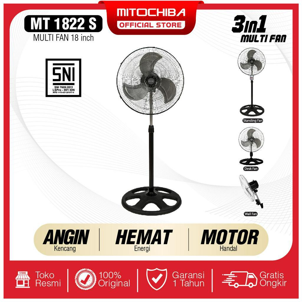Jual Mitochiba MT 1822 S 3 in 1 Fan 18 Inch Black | Shopee Indonesia