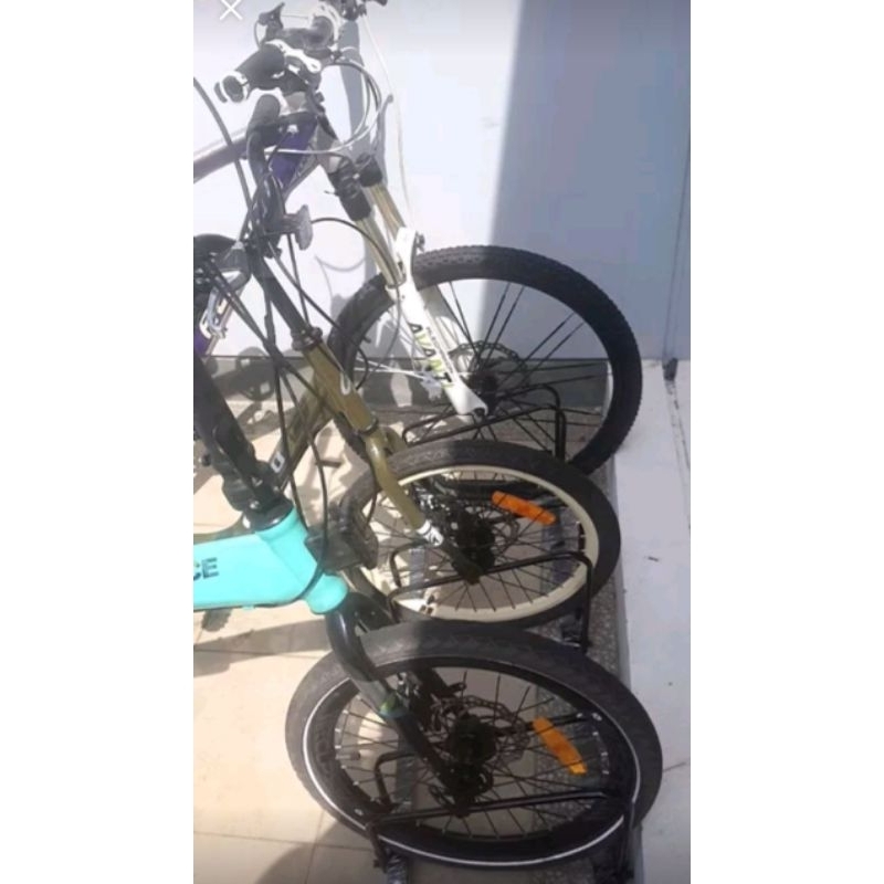 Jual BIKE RACK STAND SEPEDA PADDOCK PARKIR DUA SEPEDA BICYCLE RACK ...