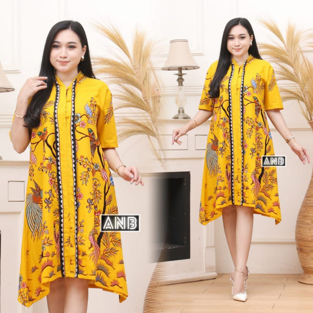 Jual DRESS BATIK PANJANG BAJU PESTA KEKINIAN MODEL TERBARU PAKAIAN ...
