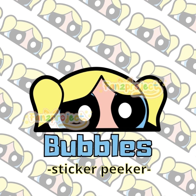 Jual STICKER PEEKER BUBBLES THE POWERPUFF GIRLS | Shopee Indonesia