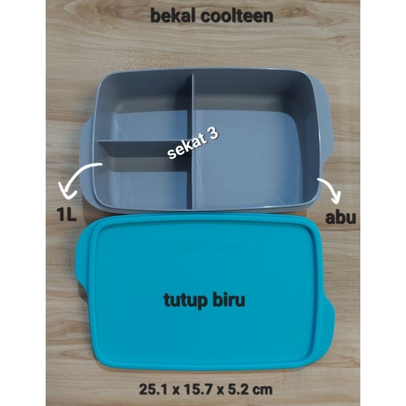 Jual ORIGINAL TUPPERWARE TEMPAT BEKAL COOLTEEN 1L | Shopee Indonesia