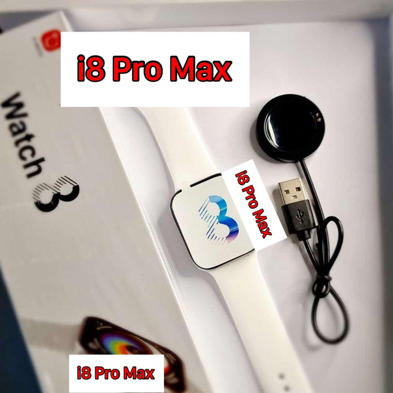 Jual SMARTWATCH i8 promax SERIES 8 RESIS 10 GAME Kalkulator 45MM ...