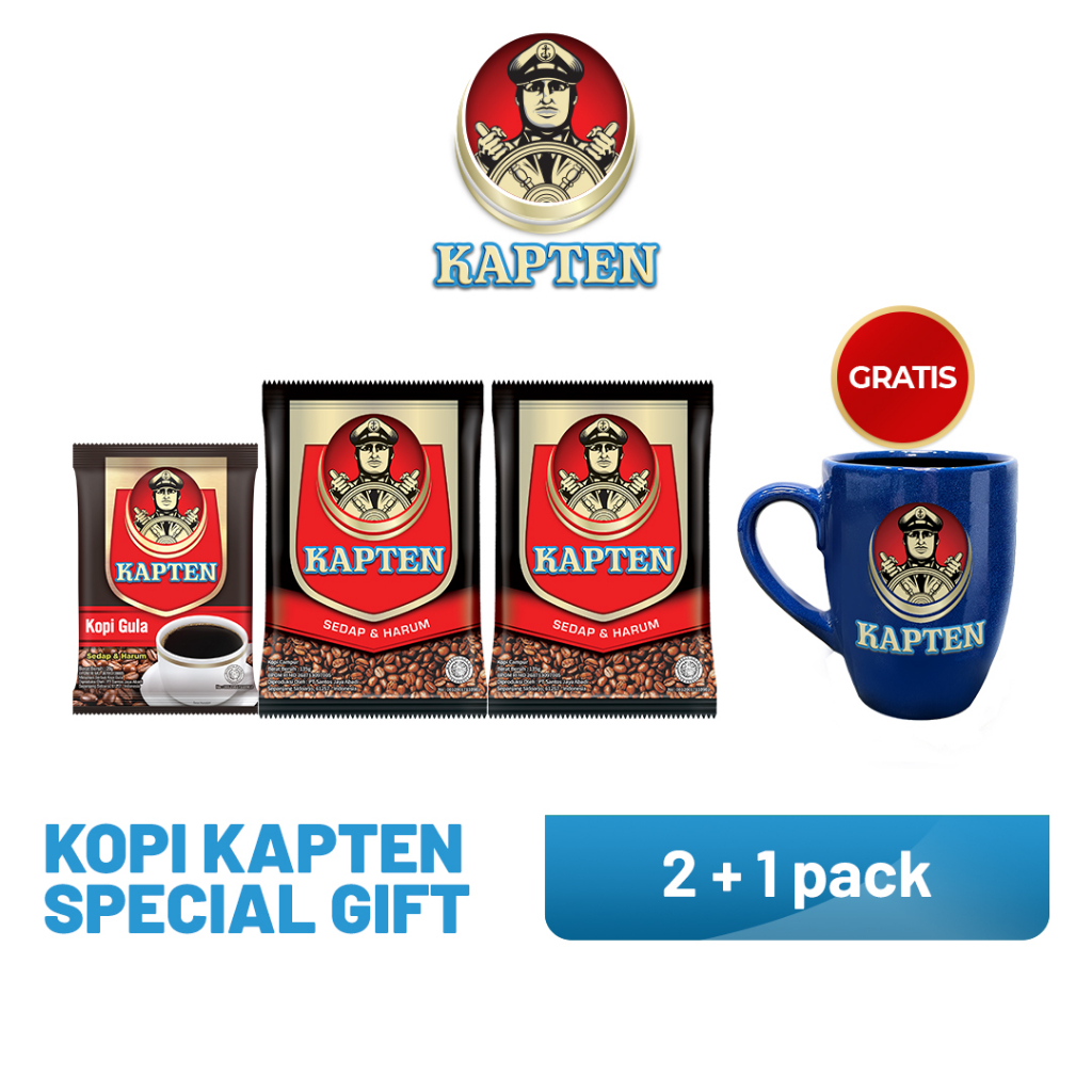 Jual Kopi Kapten Special Gift Promo - Buy 3 Get 1 Mug | Shopee Indonesia