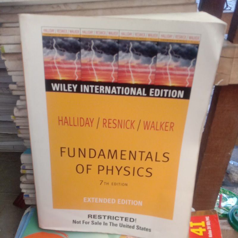 Jual Buku FUNDAMENTALS OF PHYSICS EDISI 7 BY HALLIDAY/RESNICK/WALKER ... Jual Buku FUNDAMENTALS OF PHYSICS EDISI 7 BY HALLIDAY/RESNICK/WALKER ...
