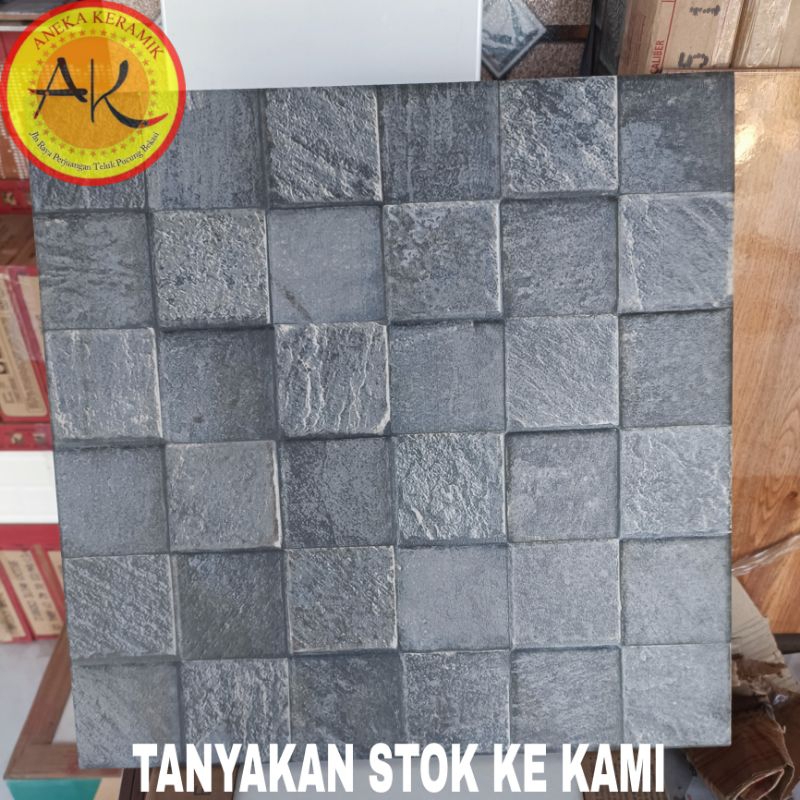 Jual Keramik Lantai Teras Garasi Dinding Kasar Matt Motif Batu Alam ...