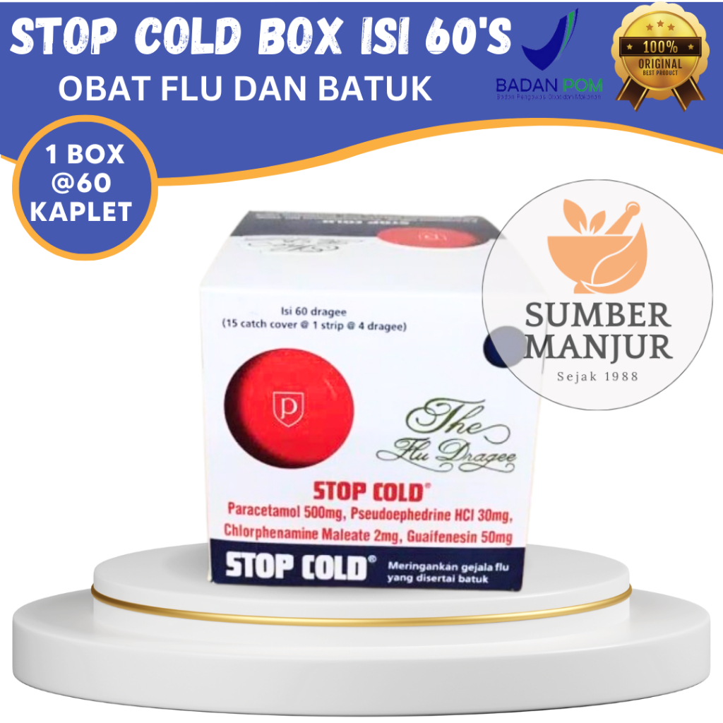 Jual STOP COLD BOX ISI 60 KAPLET - OBAT FLU DAN BATUK | Shopee Indonesia