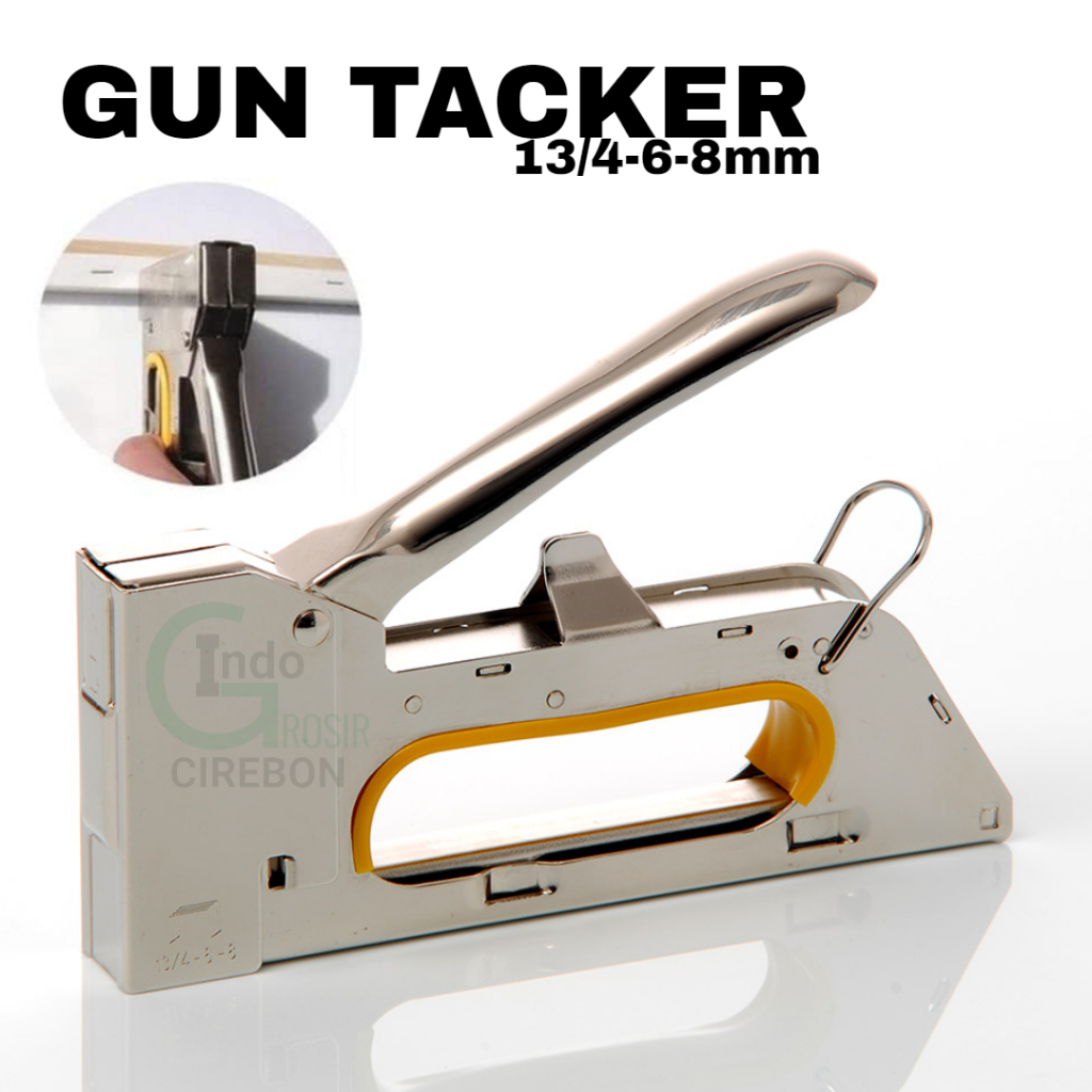 Jual Staples Stapler Tembak Kertas Kayu Jok 13/4-6-8mm Gun Tacker ...