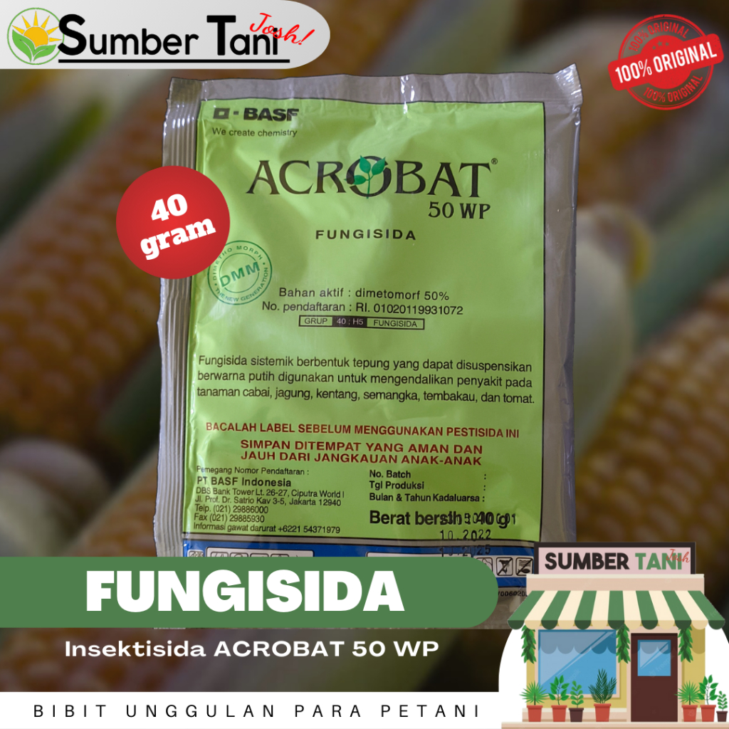 Jual Fungisida Acrobat 50 WP Kemasan 40gr | Shopee Indonesia