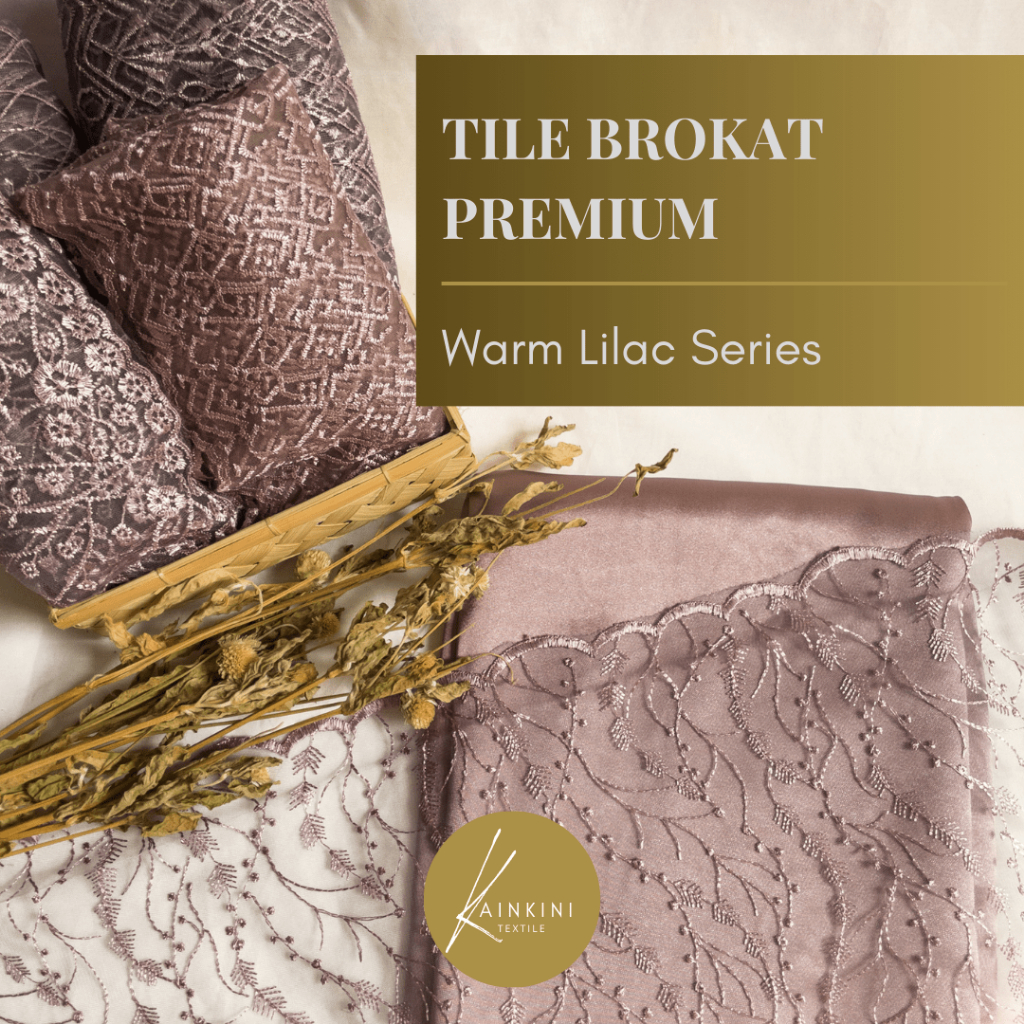 Jual Kain Brokat Bahan Kebaya / Tile Brukat Perancis (½ meter) by ...