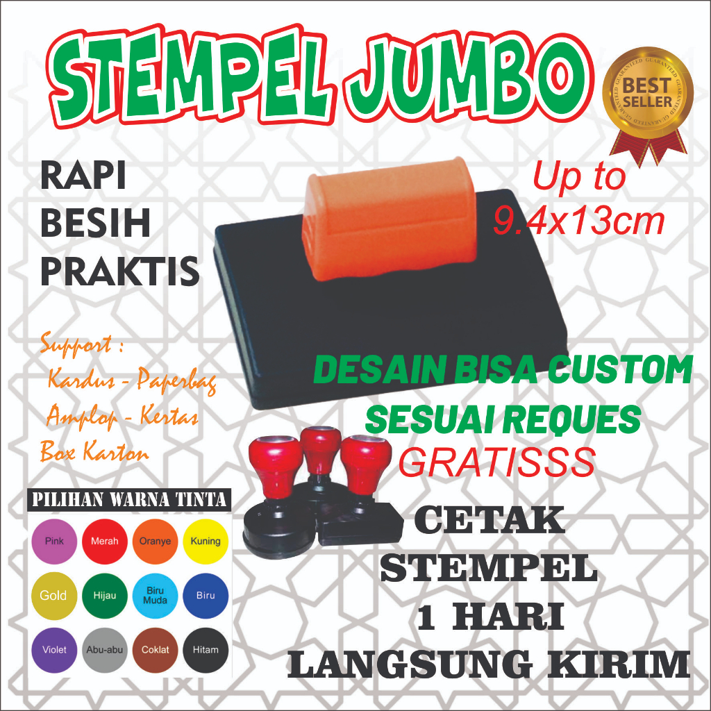Jual stempel jumbo/stempelkardus/stempelwarna/stempelotomatis ...