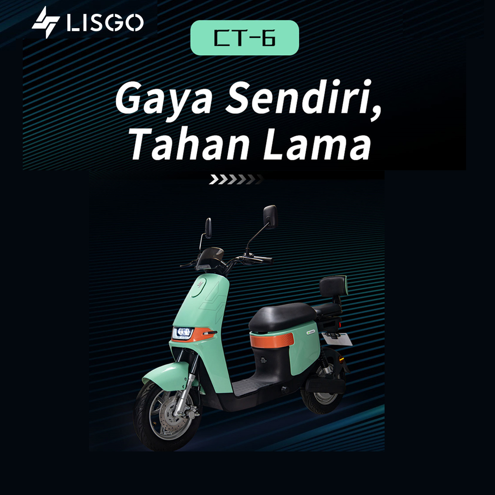 Jual Lisgo-CT6 Motor Listrik Scooter Electric 800W Baterai 48v20Ah ...