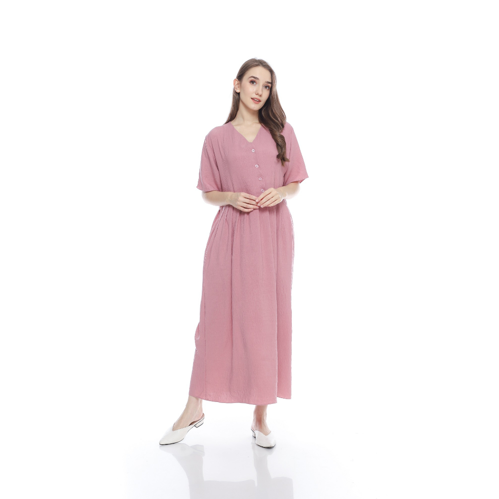 Jual Kelambi Kece - Daster Midi Dress Kaori AirFlow Polos | Shopee ...