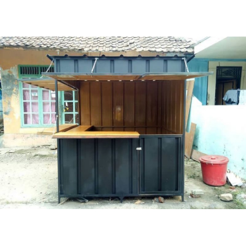 Jual BOOTH KONTENER/GEROBAK CAFE/BOOTH CONTAINER UKURAN 200X150CM ...