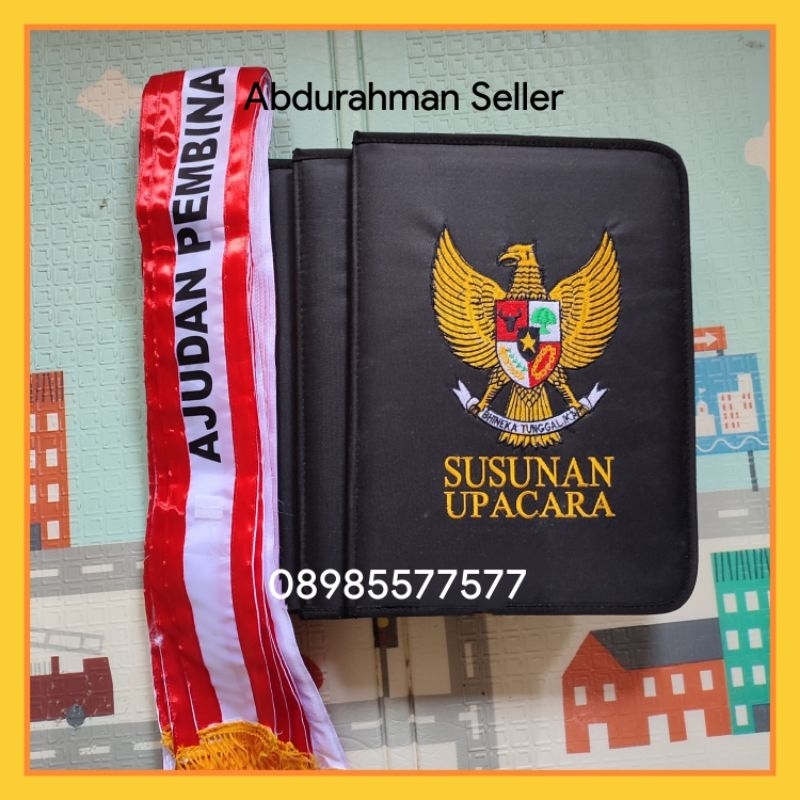 Jual Map Upacara Bendera Bordir ada Selempang Tiap Tiap Petugas (5 MAP ...