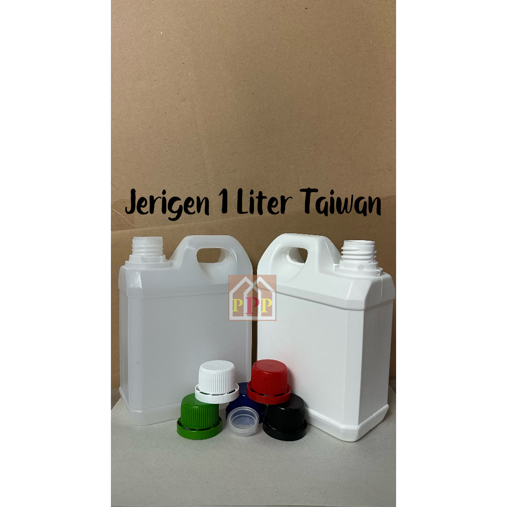 Jual jerigen 1 l 1 liter jirigen 1 liter derigen 1 ltr kotak pendek ...