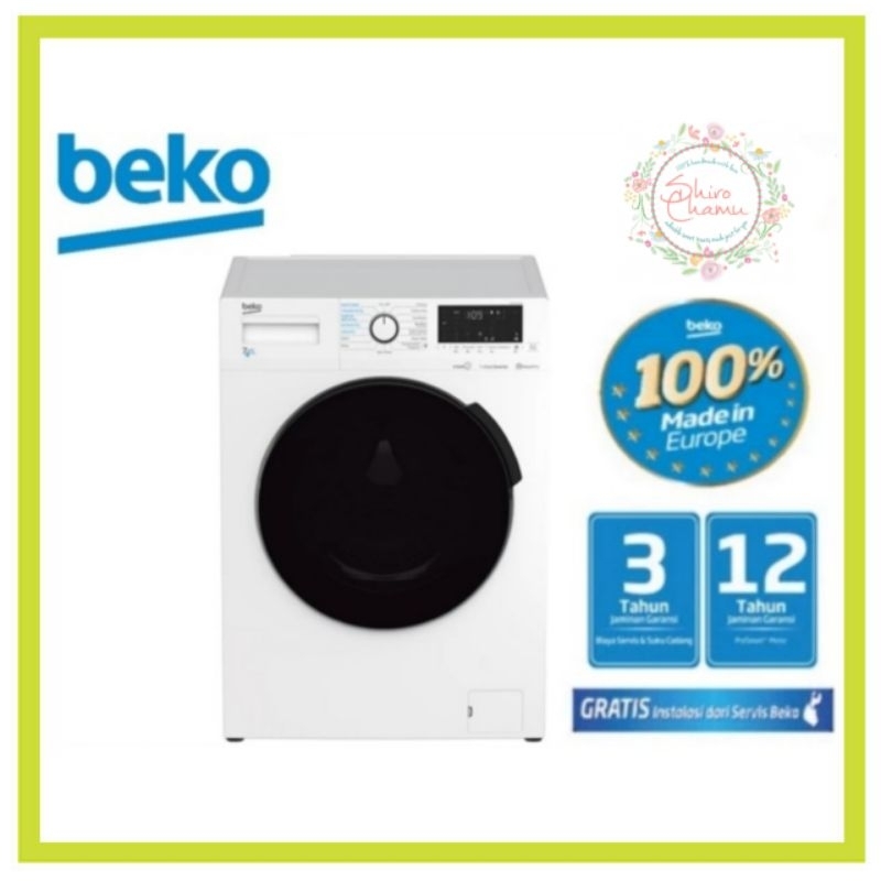 Jual Beko Mesin Cuci WDB7425R2W Front Loading Wash 7 Kg 7kg Washer ...