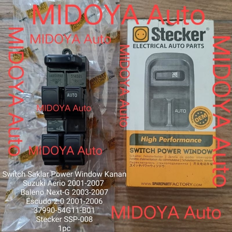 Jual Switch Saklar Power Window Kanan Suzuki Aerio Baleno Next-G Escudo ...