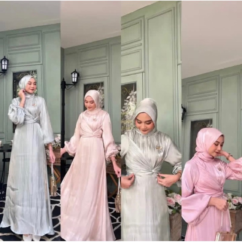 Jual LOFANA SHIMMER SILKY (OUTFIT KONDANGAN/GAMIS SHIMMER SILKY ...