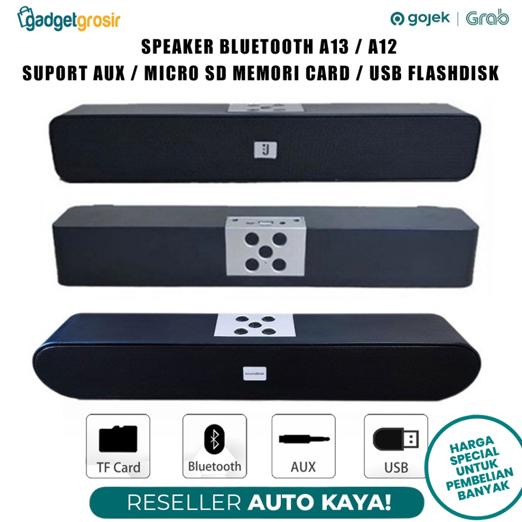Jual Soundbar Bluetooth A13 / A12 Wireless Speaker Super Bass Stereo ...