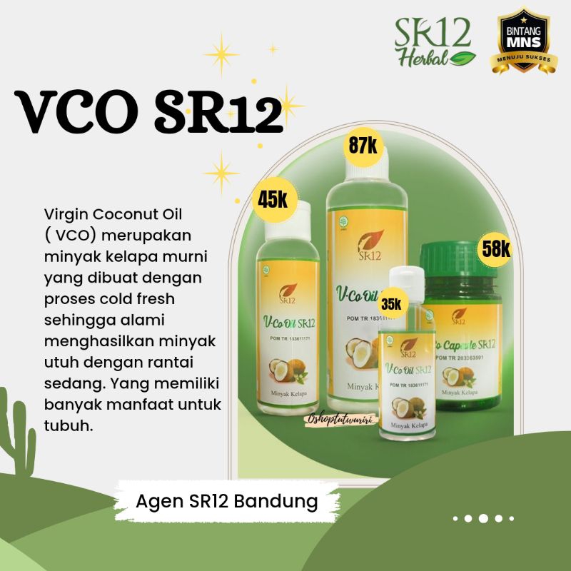 Jual VCO SR12 - Virgin Coconut Oil SR12 - Minyak Kelapa Murni Seribu ...