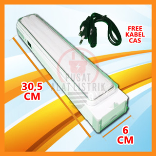 Jual LAMPU EMERGENCY SANGAT TERANG 46 LED SMD 8000 MAH 2 TUBE CAS ...