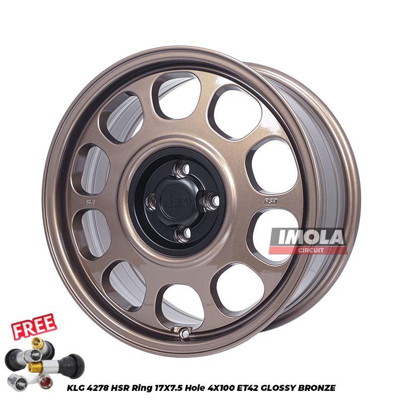 Jual Velg HSR Ring 17 Lebar 7,5 PCD 4X100 Velg Mobil R17 Model Kaleng Cocok Freed Yaris Jazz ...