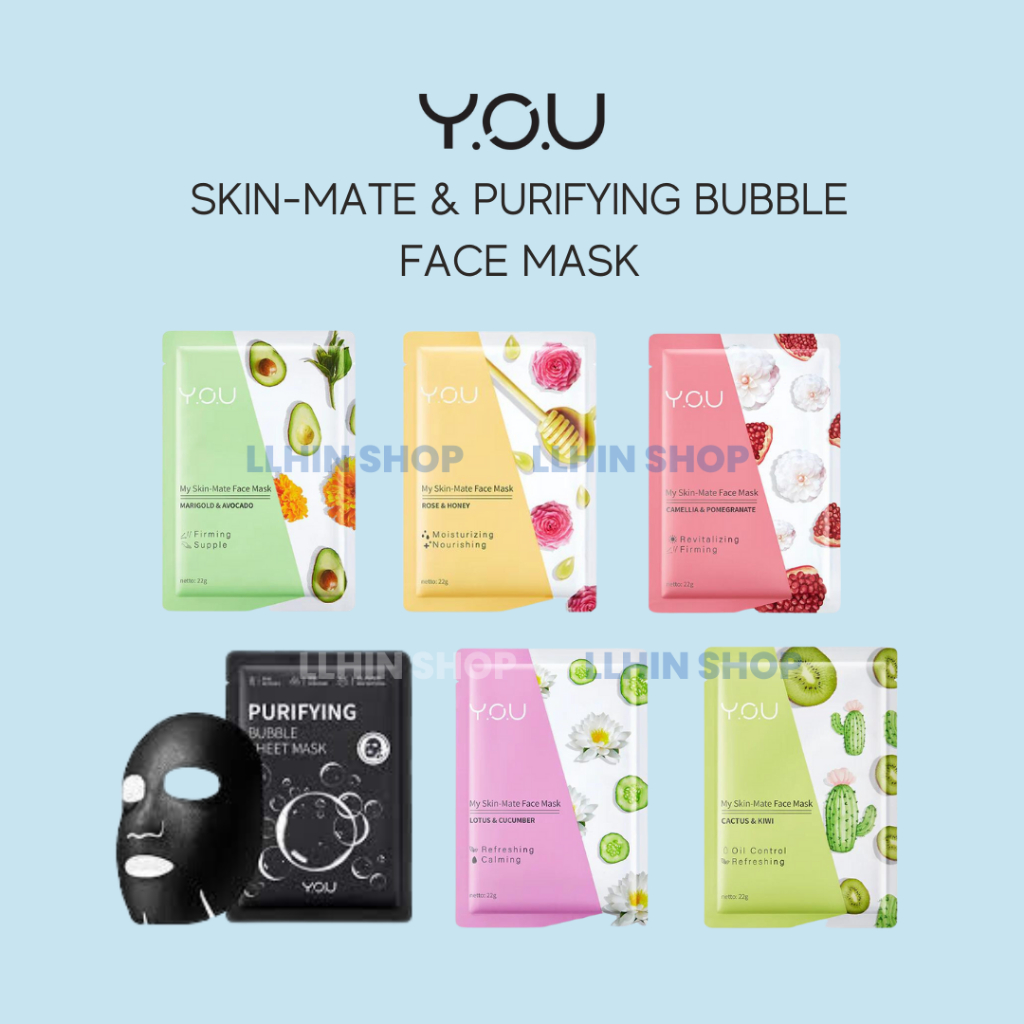 Jual YOU My Skin-Mate Face Mask / Purifying Bubble Mask | Sheet Mask ...