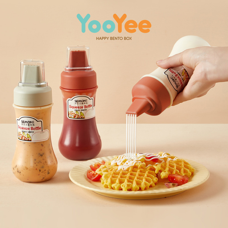 Jual Yooyee Botol Dispenser Saos Cuka Minyak Mayonaise 5 Lubang 280ml ...