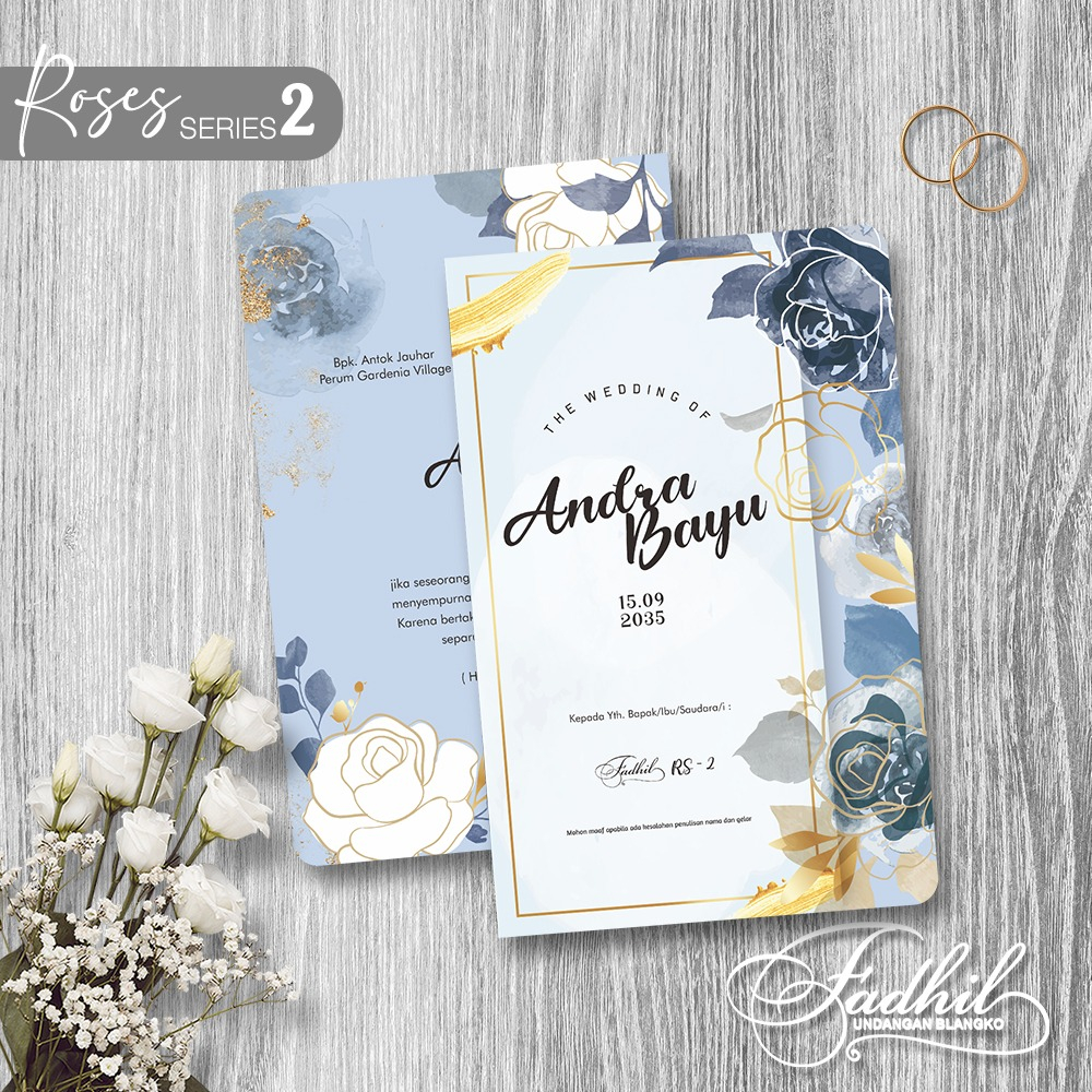 Jual Kertas Blangko Undangan Fadhil Roses-02 New Arrival | Shopee Indonesia