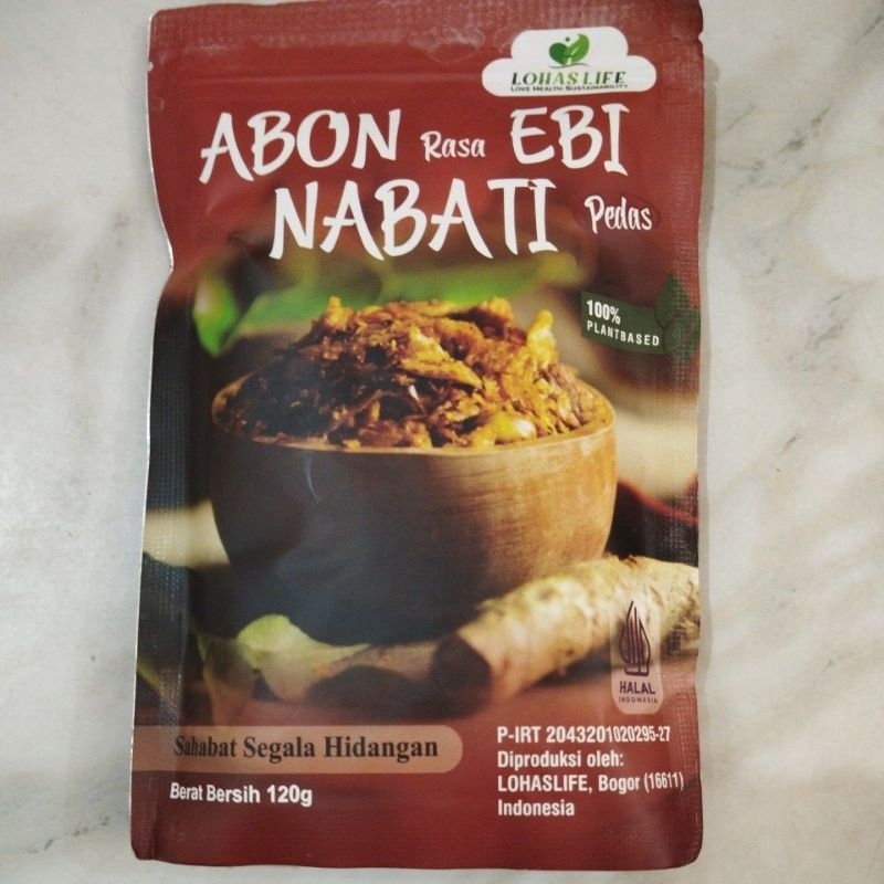 Jual Abon Rasa Ebi Nabati Pedas 120gr Lohaslife | Shopee Indonesia