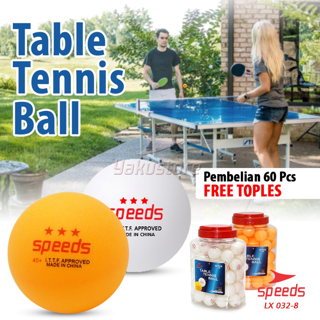 Jual SPEEDS Bola Ping Pong PingPong Tenis Meja Bintang 3 Original Import isi 60pcs 032-8 ...