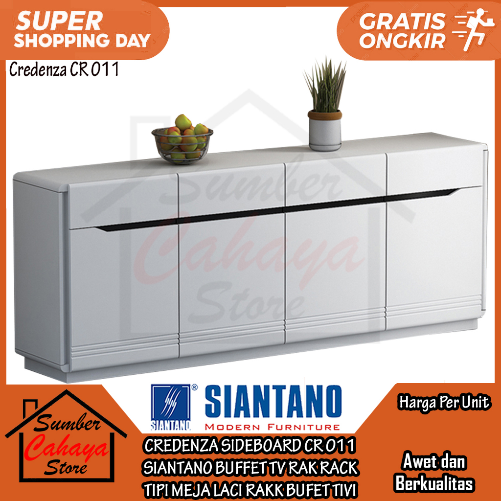 Jual [Kargo] RAKK BUFET TELEVISI MINIMALIS CREDENZA SIDEBOARD CR 011 ...