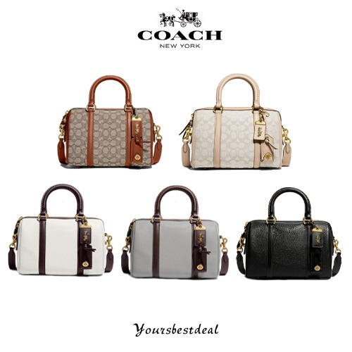 Jual C8529 C8530 Coach Women Bag Ruby Satchel 25 In Signature Textile ...