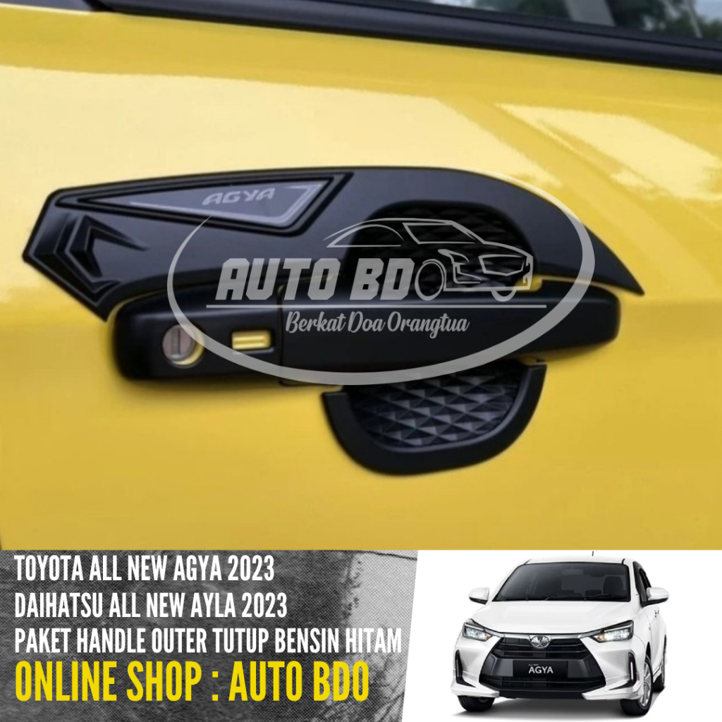 Jual Paket Handle Outer Tutup Bensin All New Agya Ayla 2023 Hitam DOP | Shopee Indonesia
