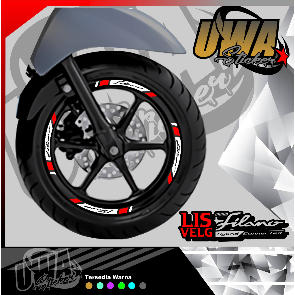 Jual LIS VELG/LIS PELK/STICKER CUTTING/STIKER CATING/KD.236/STICKER LIS ...